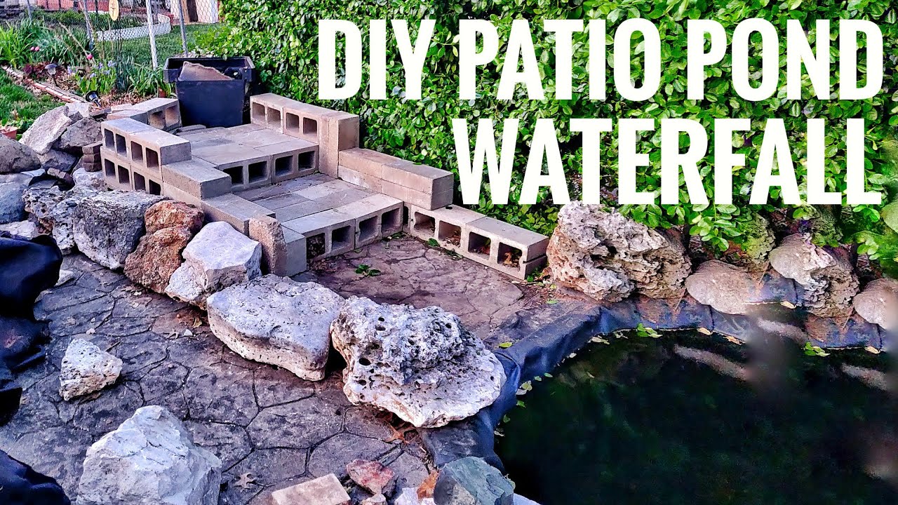 How to Build a Pond Waterfall With Cinder Blocks: A DIY Guide